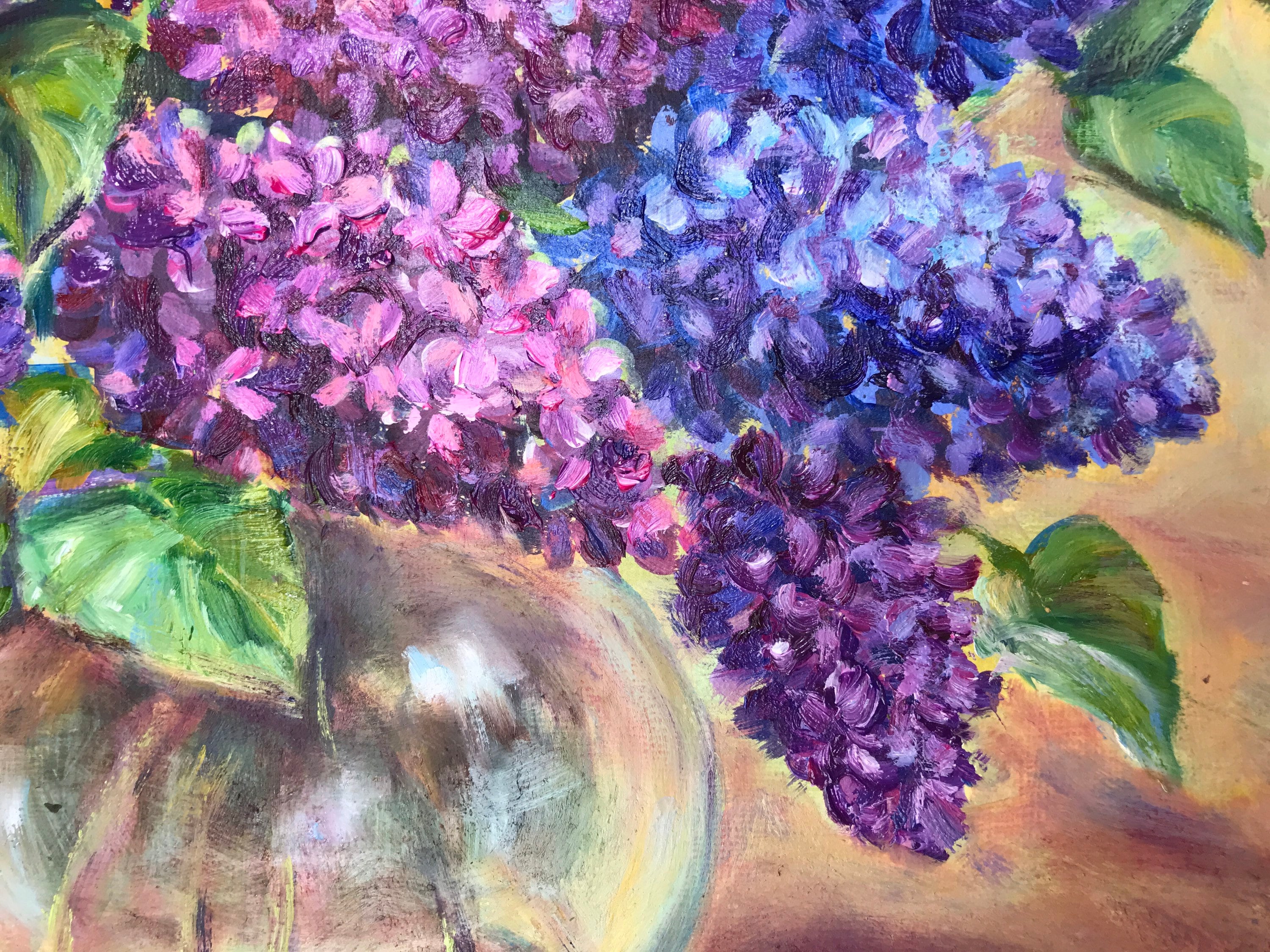 Made to Order Oil Painting Lilac Flower Wall Art Flower - Etsy