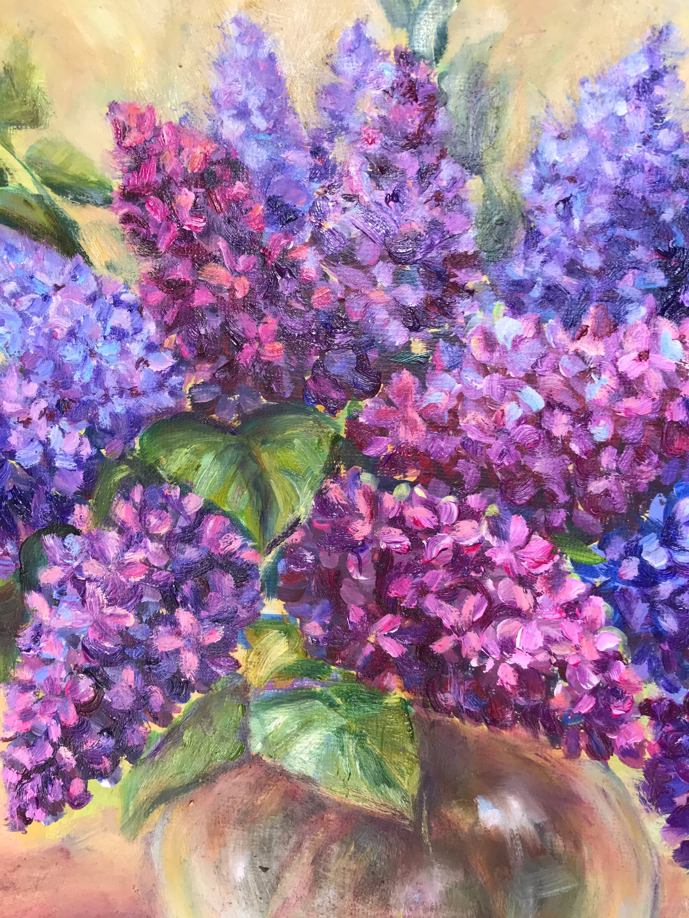 Made to Order Oil Painting Lilac Flower Wall Art Flower - Etsy