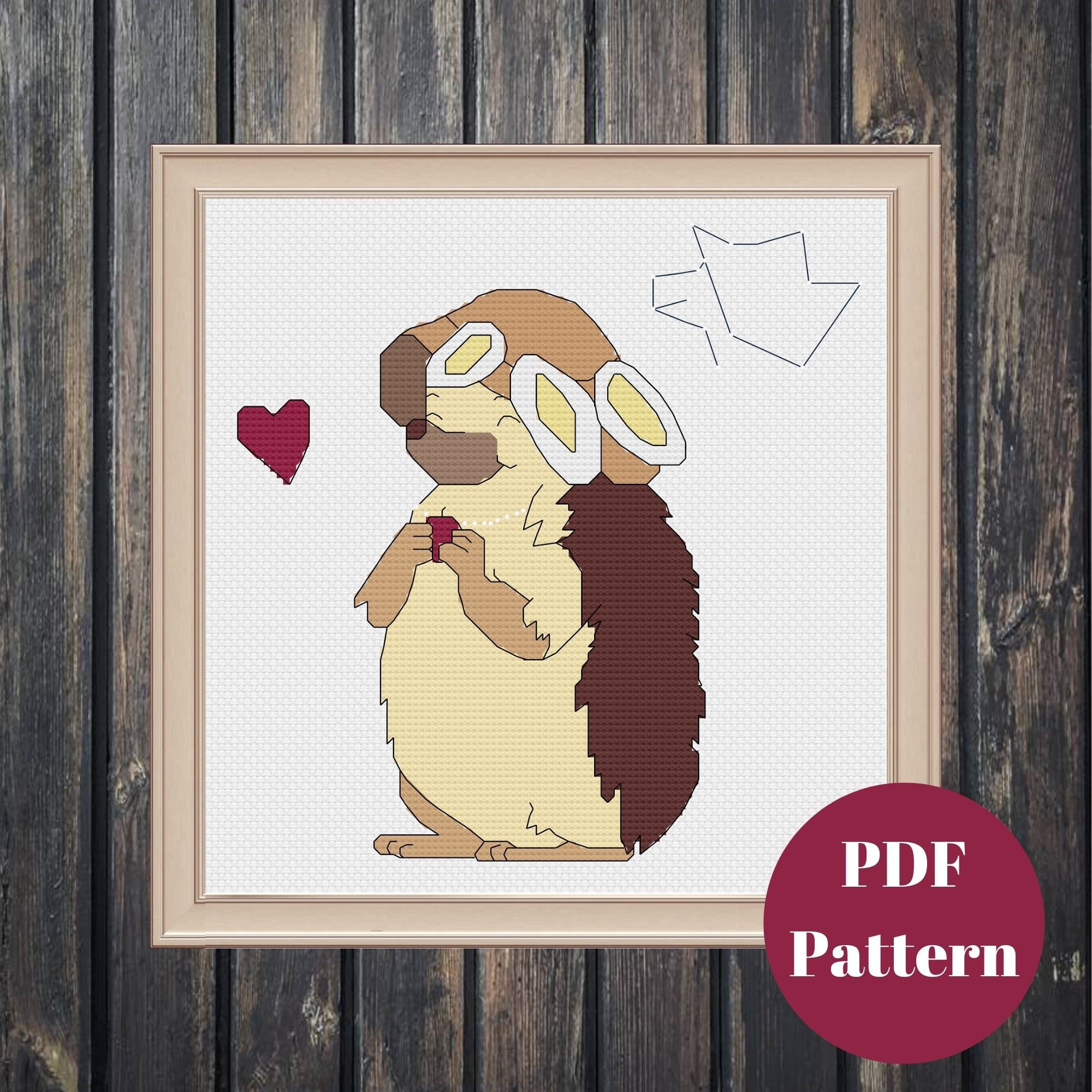 Alice Hedgehog Spiritfarer Cross Stitch PDF Pattern - Etsy