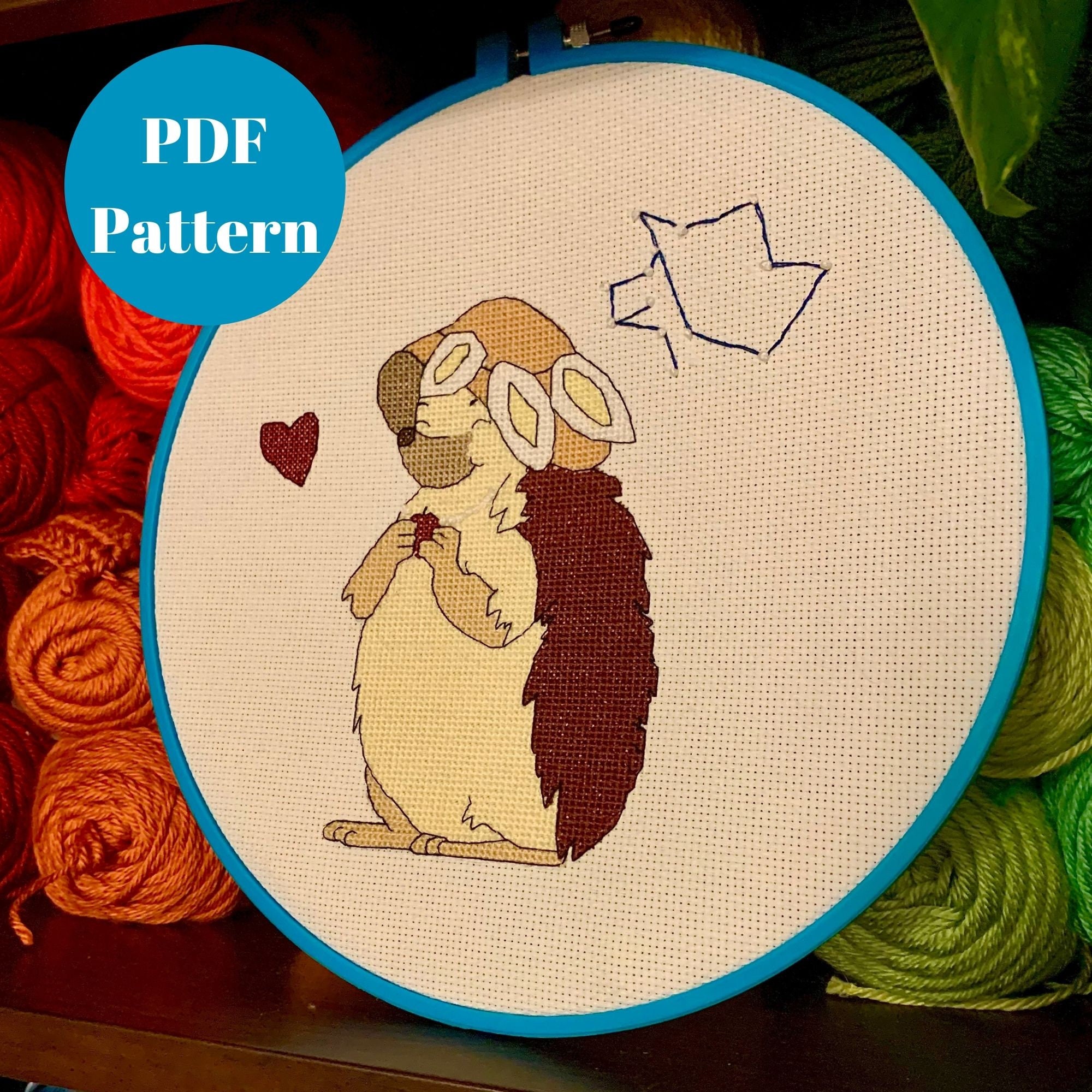 Alice Hedgehog Spiritfarer Cross Stitch PDF Pattern - Etsy