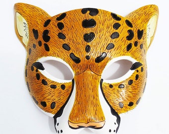 Leopard Masquerade Mask - Etsy