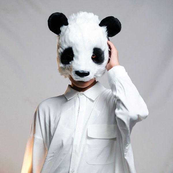 Panda Mask - Etsy