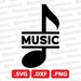 Music Logo SVG File, Custom Name Music Logo DXF, Crotchet Logo Svg ...