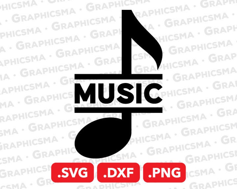 Music Logo SVG File Custom Name Music Logo DXF Crotchet Logo | Etsy