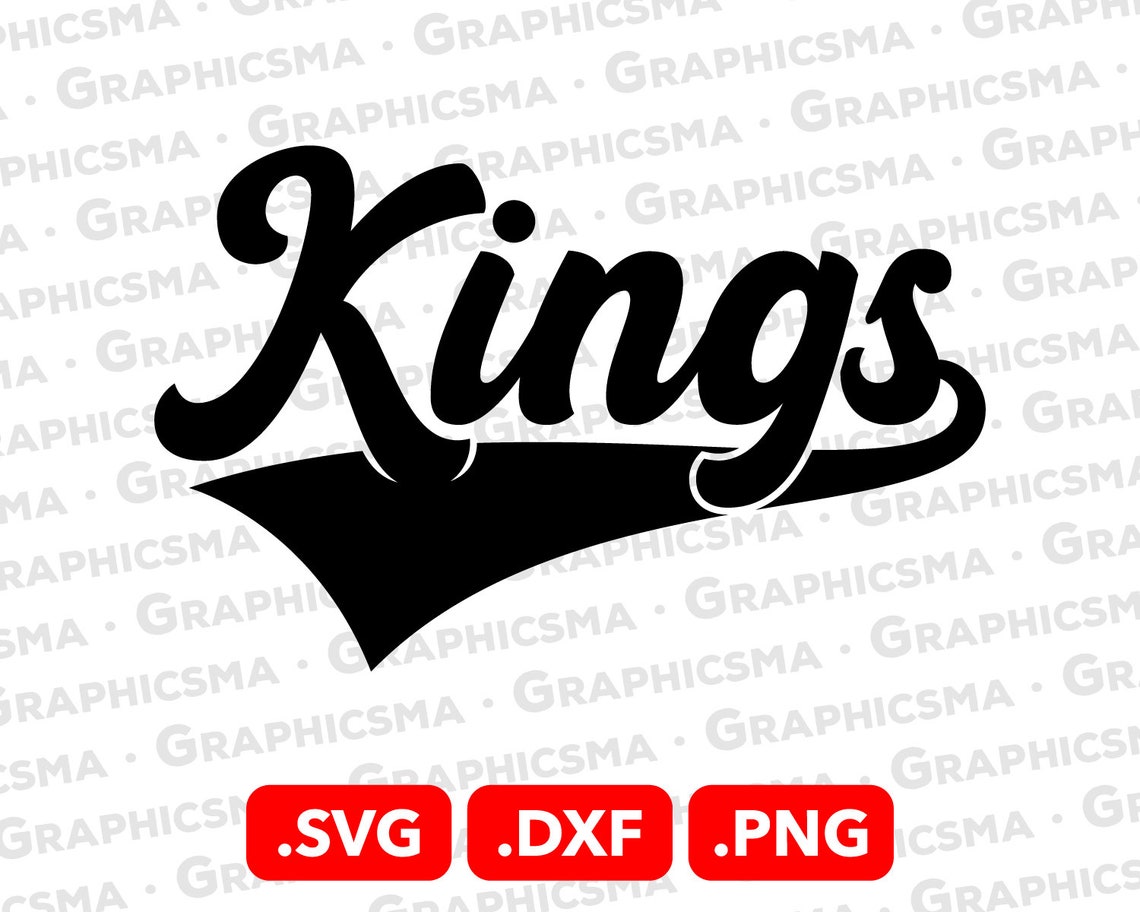 Baseball Style Name SVG File Kings SVG File King Dxf Png - Etsy España