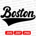 Baseball Style Name SVG File, Boston SVG File, Cricut Baseball Styles ...