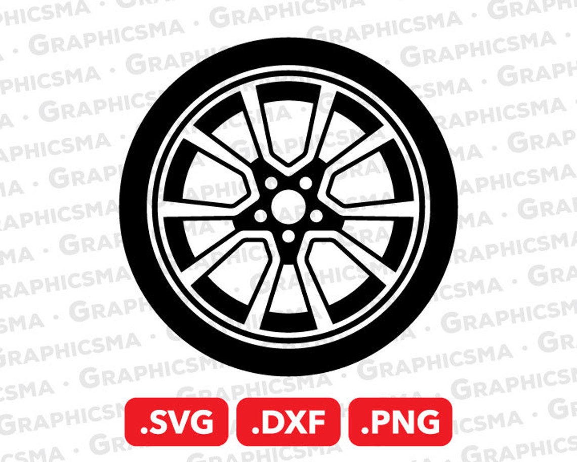 Wheel SVG File Wheel DXF Wheel Png Tyre Svg Car Wheel Tyre - Etsy