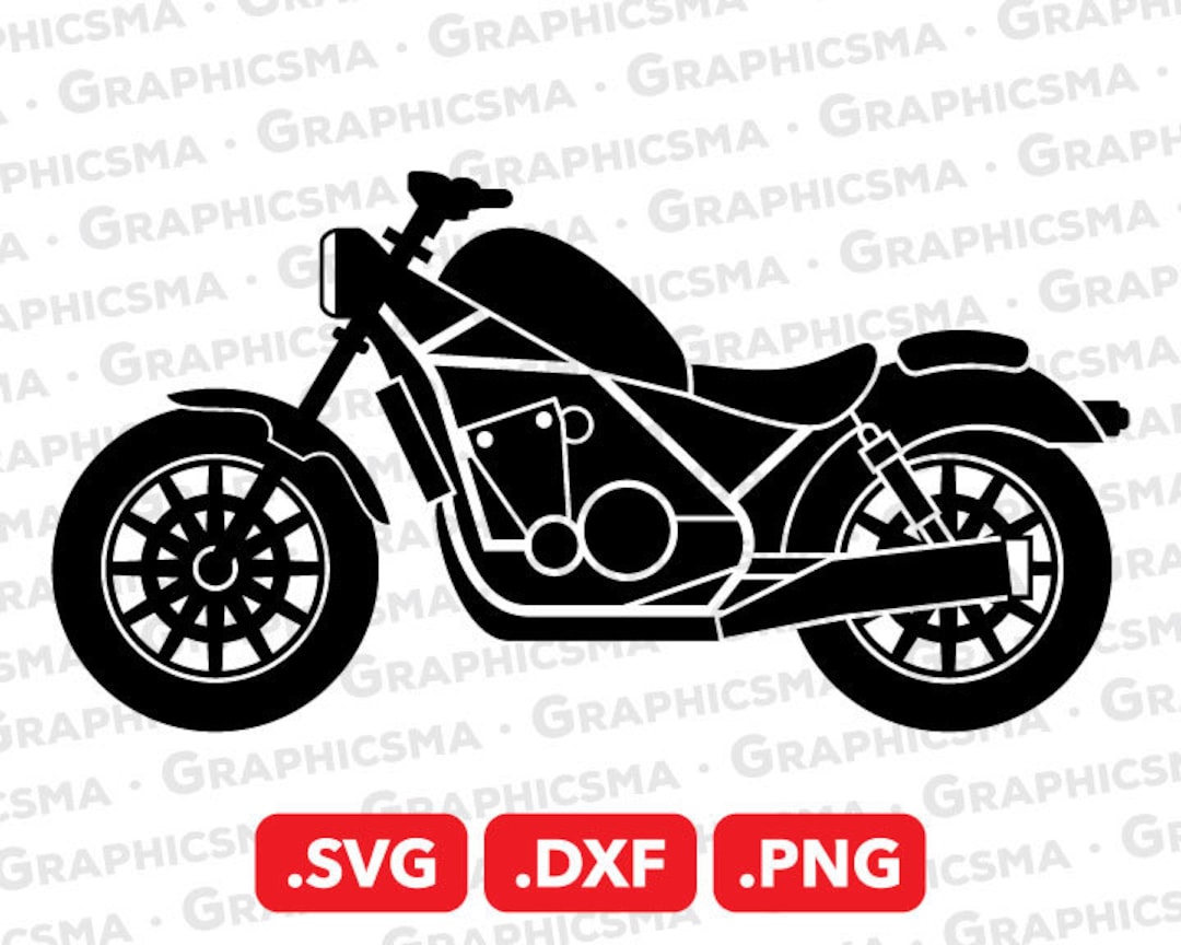 Motorbike SVG File, Motorbike DXF, Motorbike Png, Motorcycle Svg, Motor ...