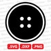 Button SVG File, Cloth Button DXF, Clothes Buttons, Button Png, Button ...