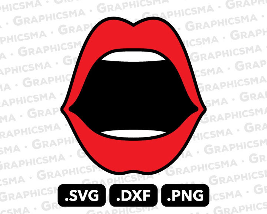 Woman Lips SVG File, Girl Lips DXF, Lips Png, Red Lips Svg, Women Lip ...