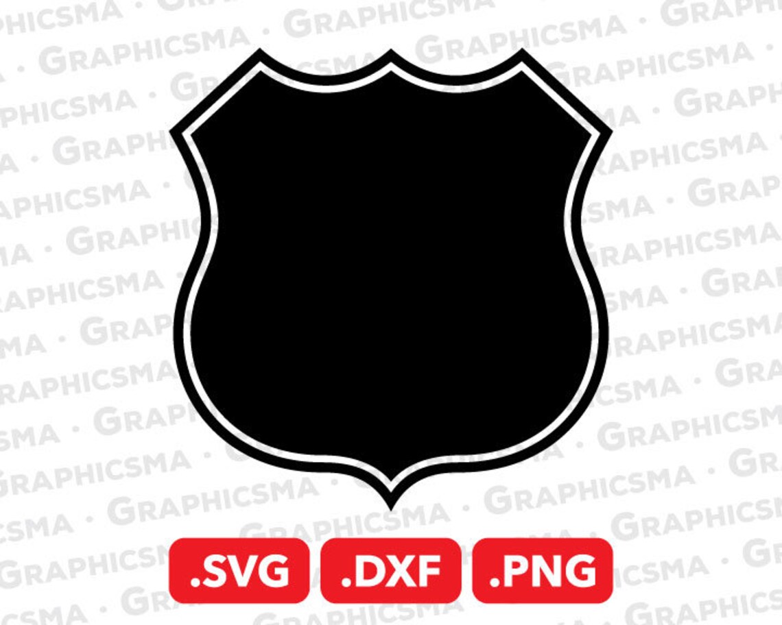 Shield SVG File, Shield DXF, Shield Png, Custom Empty Shield Svg Cut ...