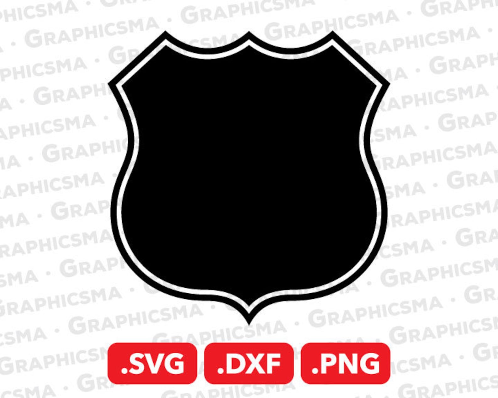 Shield Svg File Shield Dxf Shield Png Custom Empty Shield Etsy