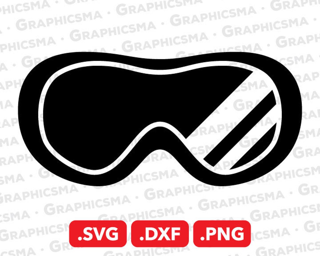 Goggles SVG File, Goggles DXF, Goggles Png, Snow Goggles Svg, Diving ...