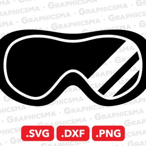 Goggles SVG File, Goggles DXF, Goggles Png, Snow Goggles Svg, Diving ...