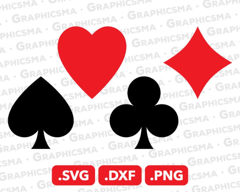 Playing Cards SVG File, Playing Cards DXF, Playing Cards Png, Spade Svg ...