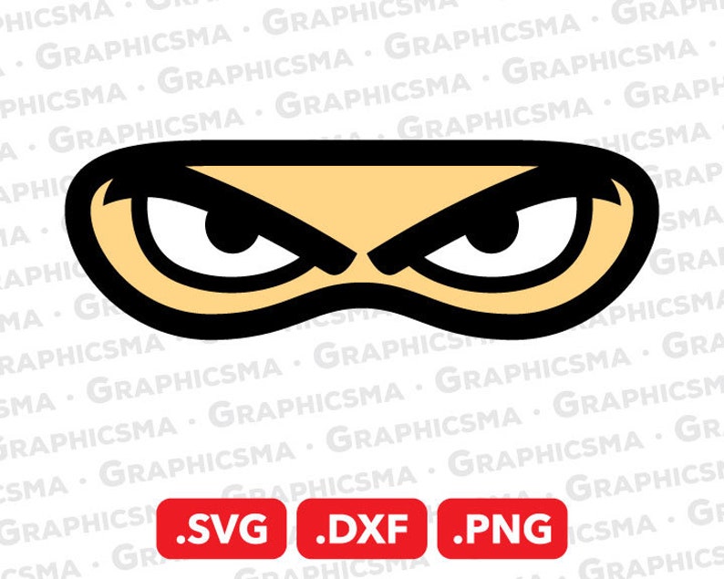 Ninja Eyes SVG File, Ninja Eyes DXF, Ninja Eyes Png, Birthday Ninja ...