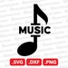 Music Logo SVG File, Custom Name Music Logo DXF, Crotchet Logo Svg ...