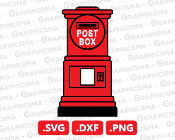 Post Box SVG File Post Box DXF Post Box Png Post Office | Etsy UK