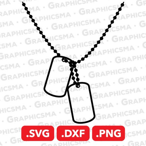 Dog Tags SVG File Military Clipart SVG Files Military - Etsy Australia