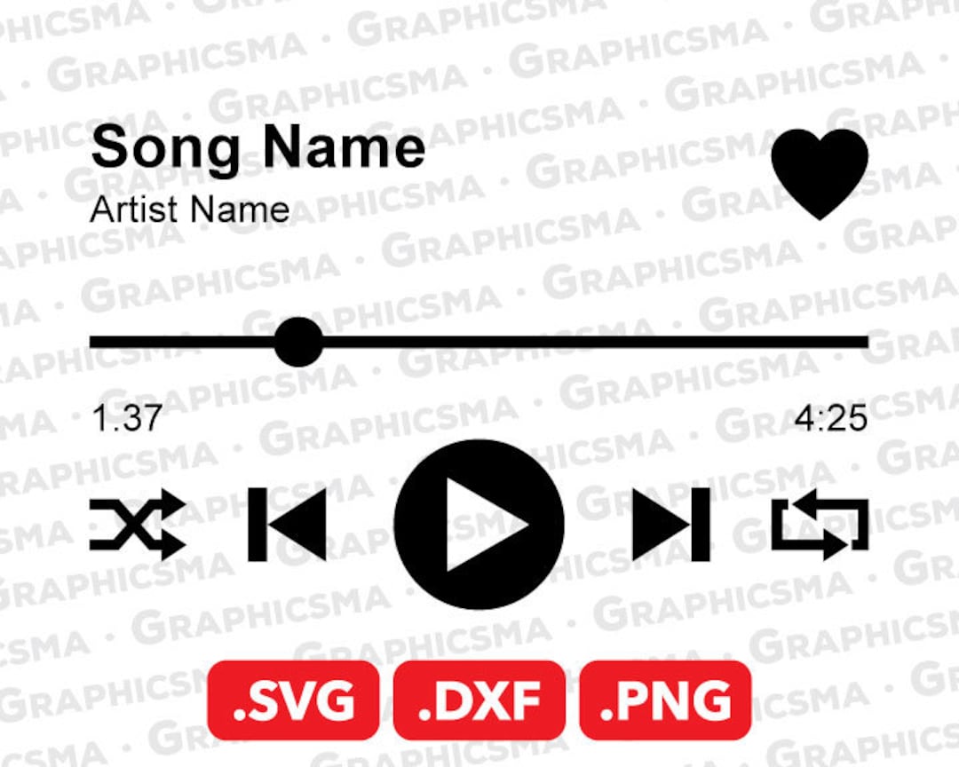 Music Playlist SVG File, Playlist DXF, Song Name Playlist Png Svg ...