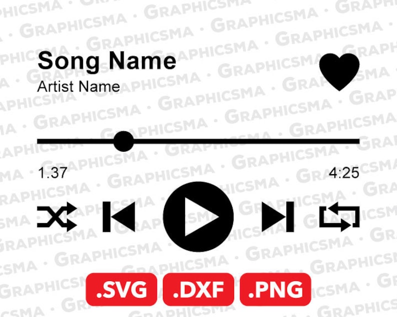 Music Playlist SVG File, Playlist DXF, Song Name Playlist Png Svg ...