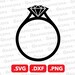 Diamond Ring SVG File, Diamond Ring DXF, Wedding Fiance Png, Fiancé ...