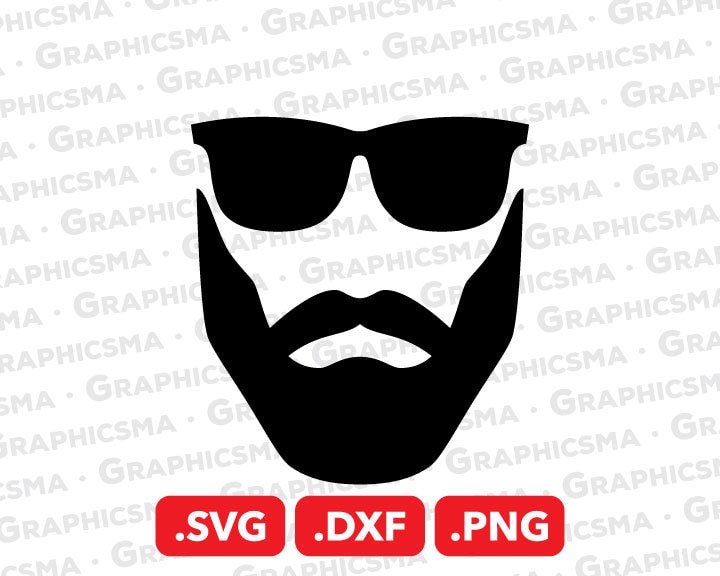 Beard Man SVG File Beard Man DXF Beardman Png Beard Man | Etsy