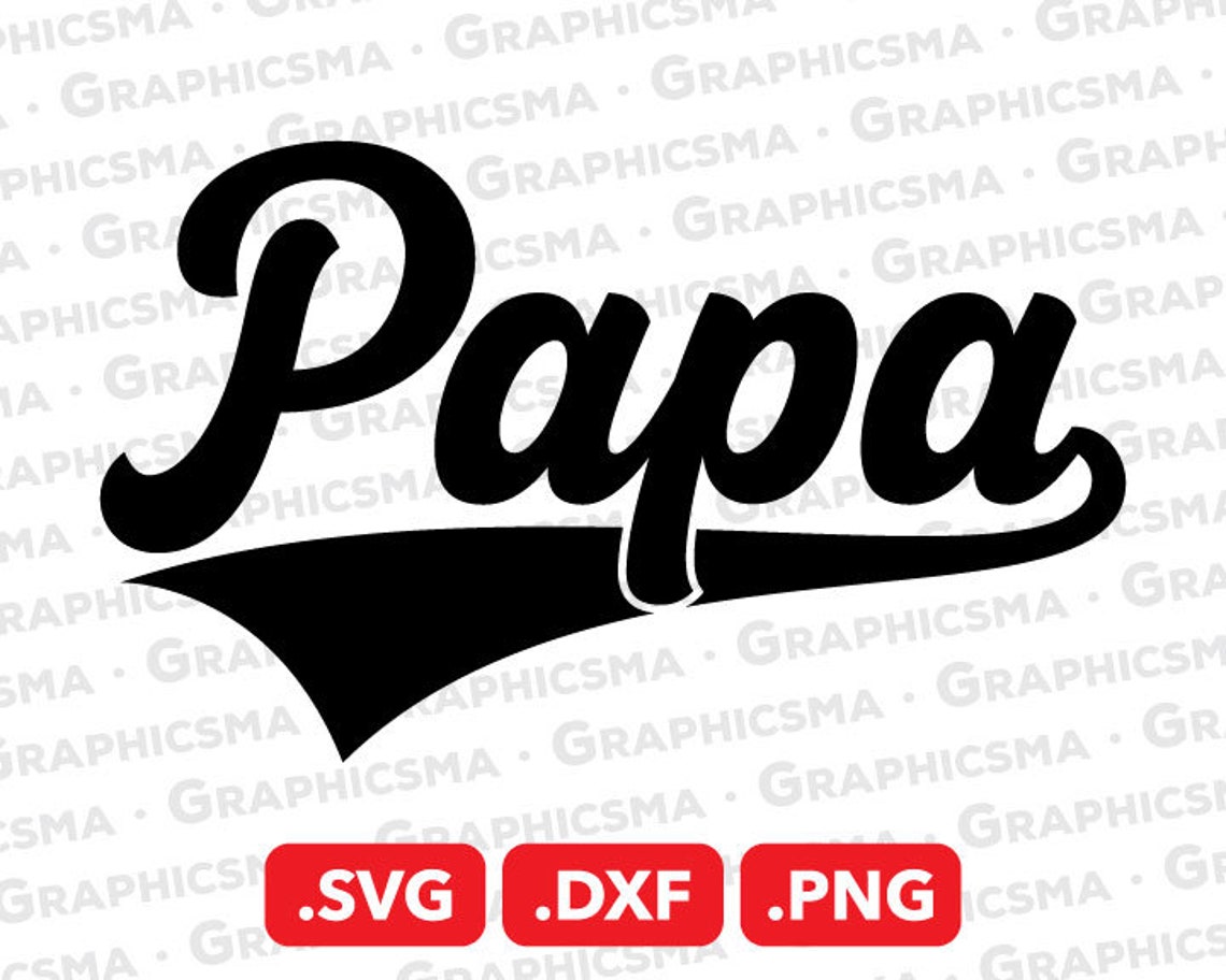 Baseball Style Name SVG File Papa SVG File Cricut Baseball - Etsy