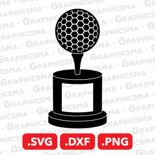 Golf Trophy Dxf Files - Etsy