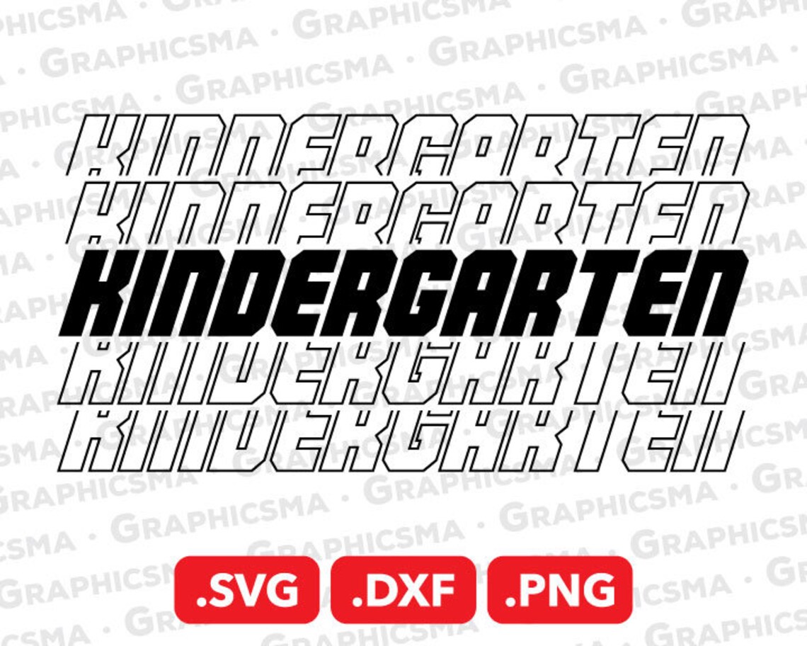 Kindergarten SVG File Kindergarten DXF Kindergarten Png - Etsy
