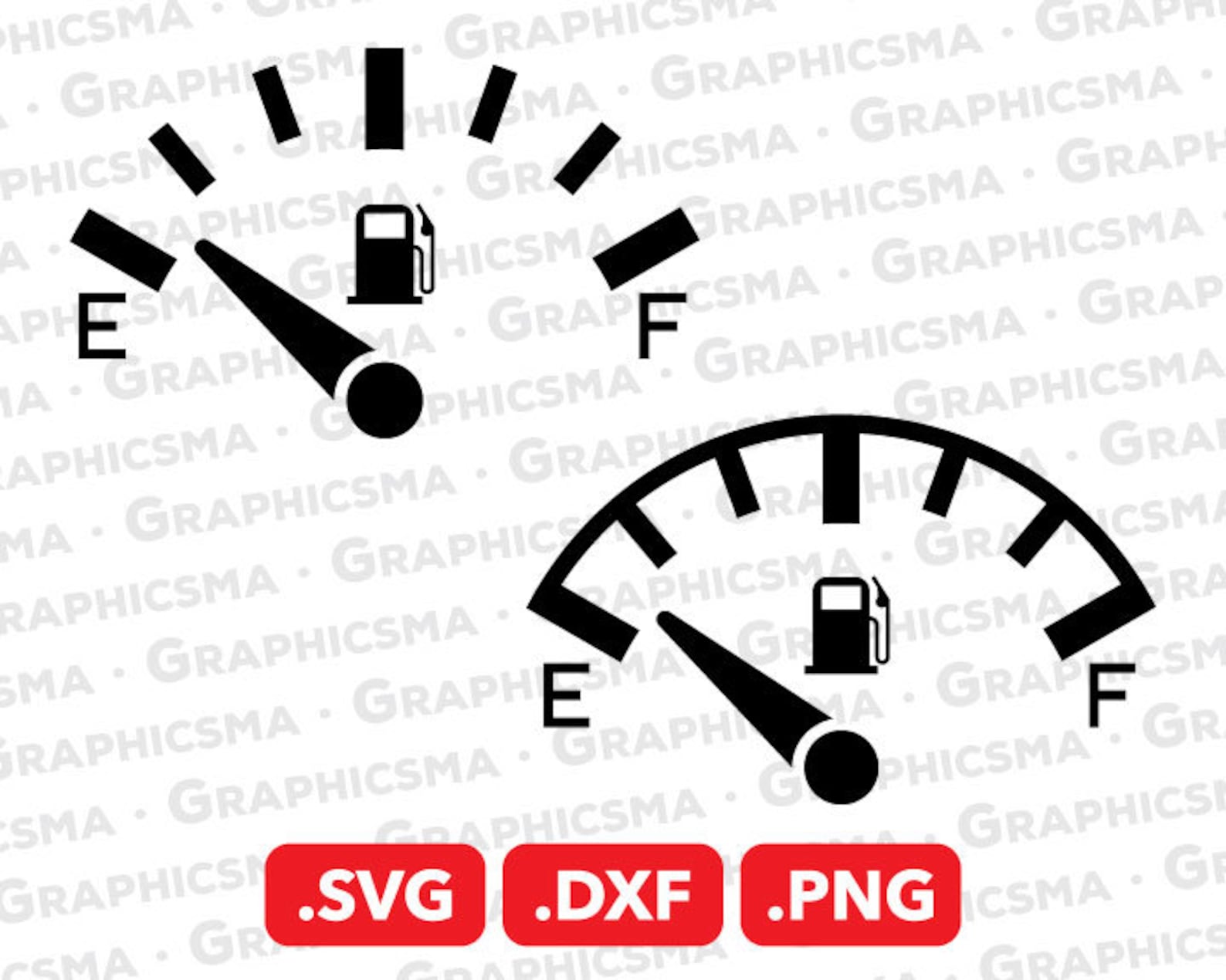 Fuel Meter Gauge SVG File Fuel Meter Gauge DXF Fuel Meter - Etsy