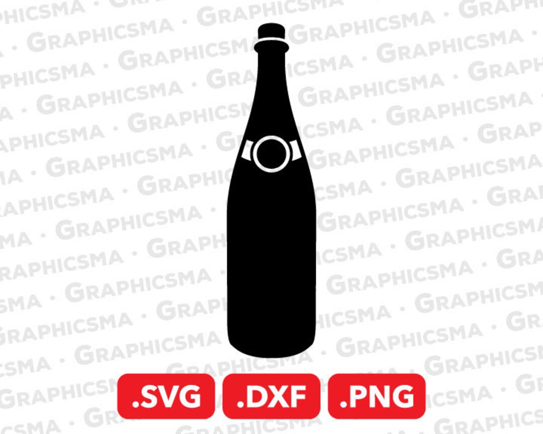Wine Bottle SVG File, Wine Bottle DXF, Wine Bottle Png, Wine Bottles ...