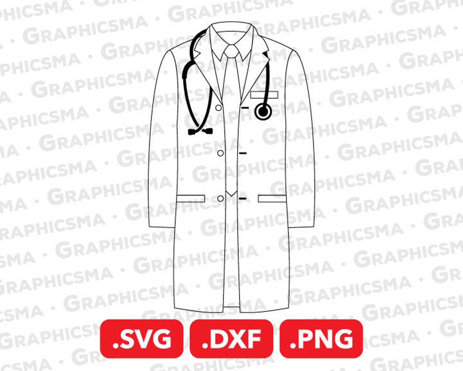 Doctor Uniform SVG File Doctor Uniform DXF Png Scrub Nurse - Etsy