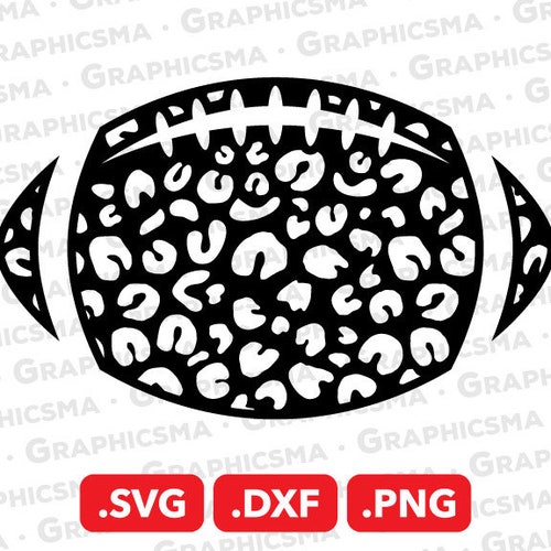 American Football Leopard SVG File Football Leopard DXF - Etsy