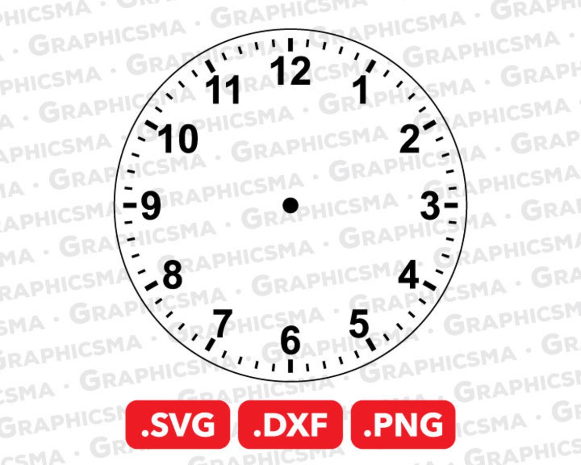 Clock SVG File Clock DXF Clock Png Wall Clock Svg Svg - Etsy