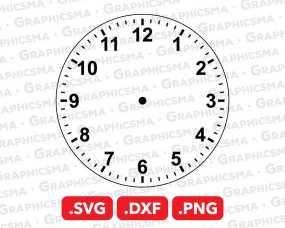 Clock SVG File Clock DXF Clock Png Wall Clock Svg Svg | Etsy Australia