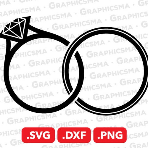 Wedding Ring SVG Couple Rings SVG Wedding Rings Svg - Etsy Canada