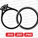 Wedding Ring SVG File, Wedding Ring DXF, Wedding Rings Png, Couple ...