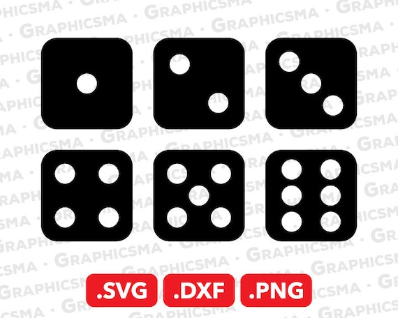 Dice SVG File Dice DXF Dice Png Dice Set Svg Dice | Etsy