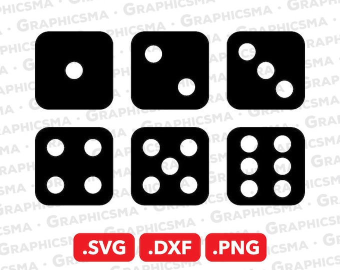 Dice SVG. Dice Png. Dice Cut File. Dice Clipart. Dice Cutting Set. Dice ...