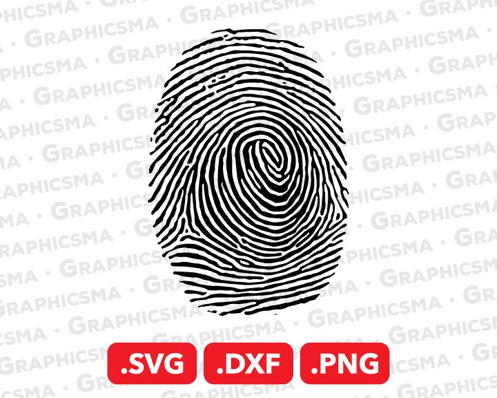 Thumbprint SVG File Thumbprint DXF Thumbprint Png | Etsy