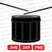 Drum SVG File, Drum DXF, Drum Png, Drum Corps Svg, Marching Drum, Drum ...