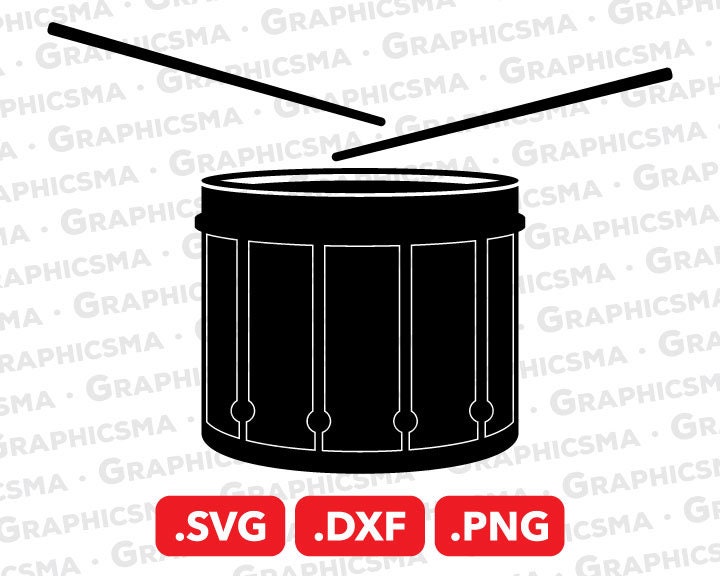 Drum SVG File, Drum DXF, Drum Png, Drum Corps Svg, Marching Drum, Drum ...