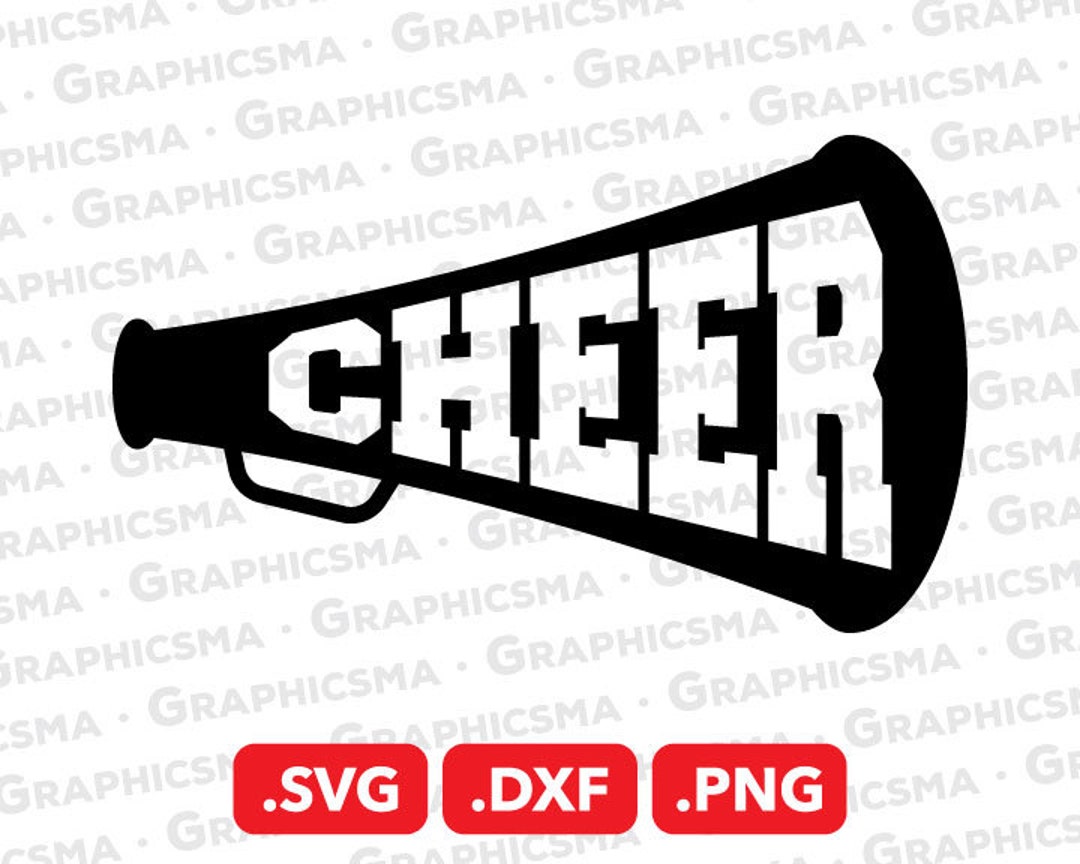 Cheer Megaphone SVG, Cheer Megaphone Svg File, Cheer Megaphone DXF ...