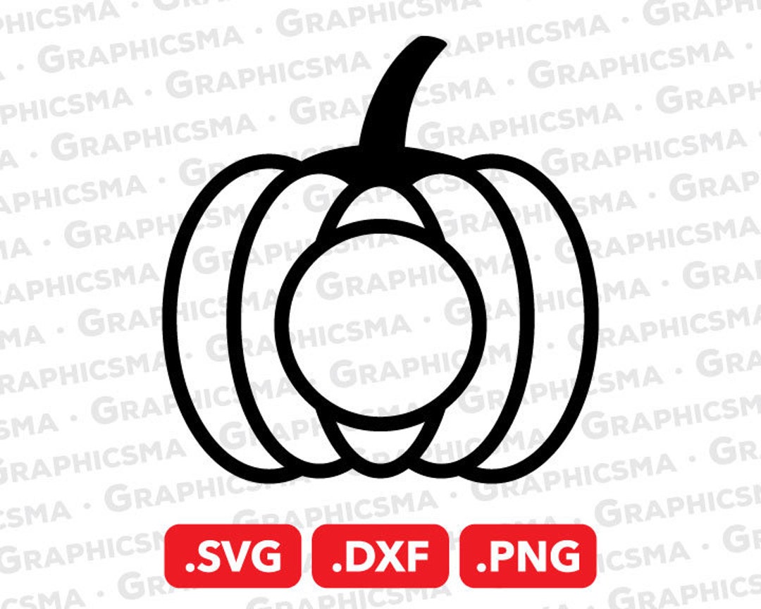 Pumpkin SVG File, Pumpkin DXF, Pumpkin Png, Pumpkin Monogram Svg ...