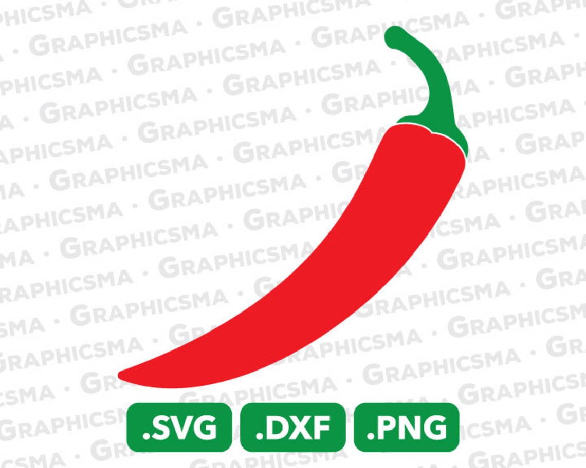 Chilli SVG File Chilli DXF Chilli Png Red Chilli Svg Red - Etsy