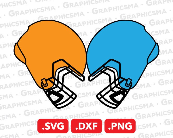 Football Helmet SVG File, Football Helmet DXF, American Football Helmet ...