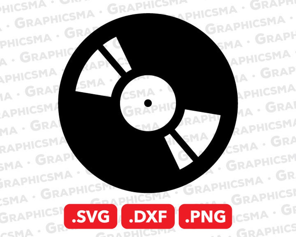 Vinyl Record SVG File Vinyl Record DXF Vinyl Record Png - Etsy