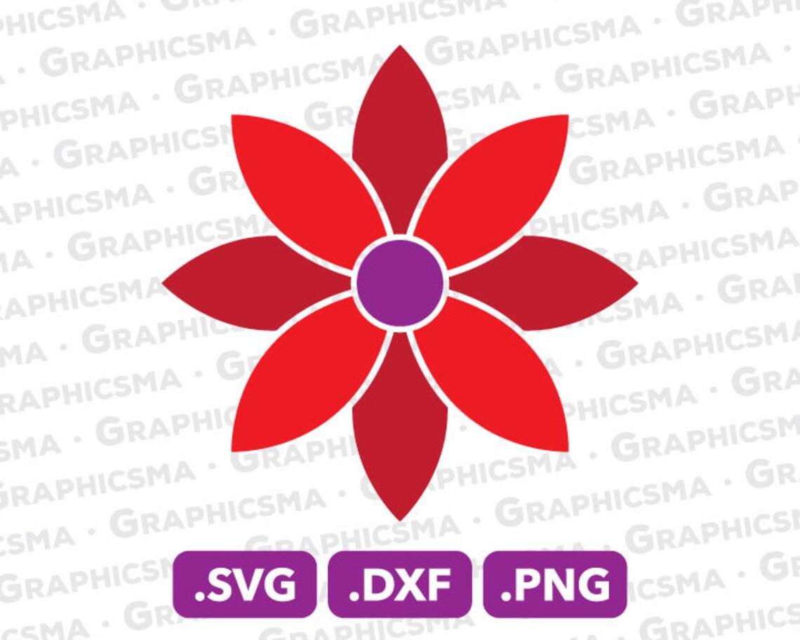 Flower Pattern SVG File, Flower Pattern DXF, Flower Pattern Png, Flower ...