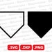 Baseball Home Plate SVG File, Baseball Home Plate DXF, Baseball Home ...